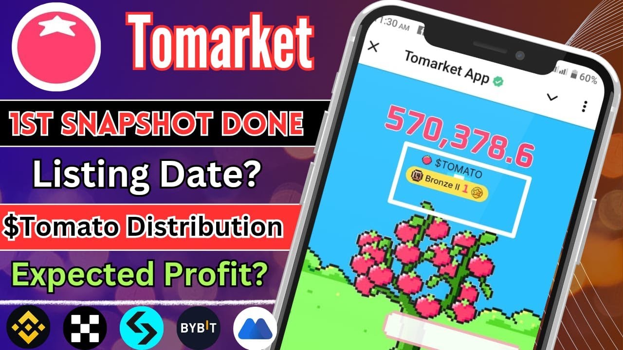 Tomarket Airdrop Snapshot Done | $Tomato Token Distribution 🤑 | Listing ...
