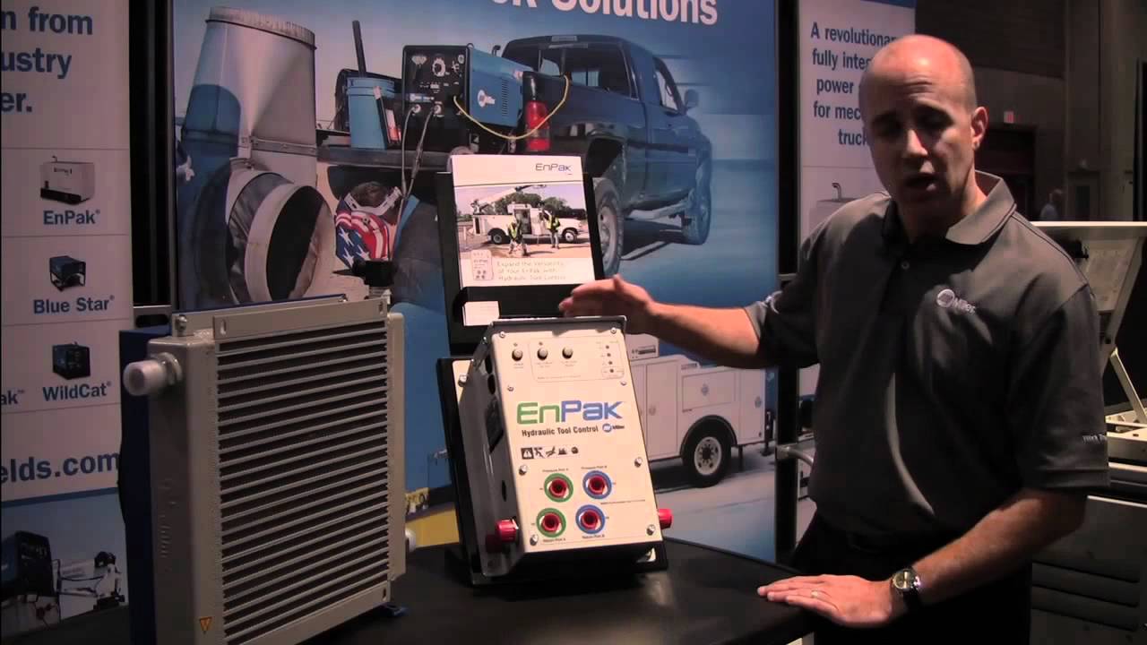 Miller Introduces Hydraulic Tool Control for EnPak - YouTube