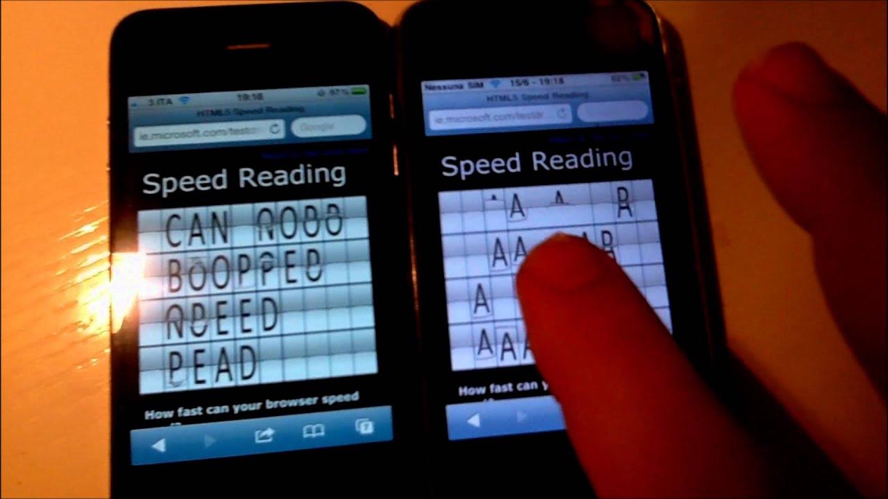 HTML5 on Safari - iOS5 vs iOS4.3 - YouTube