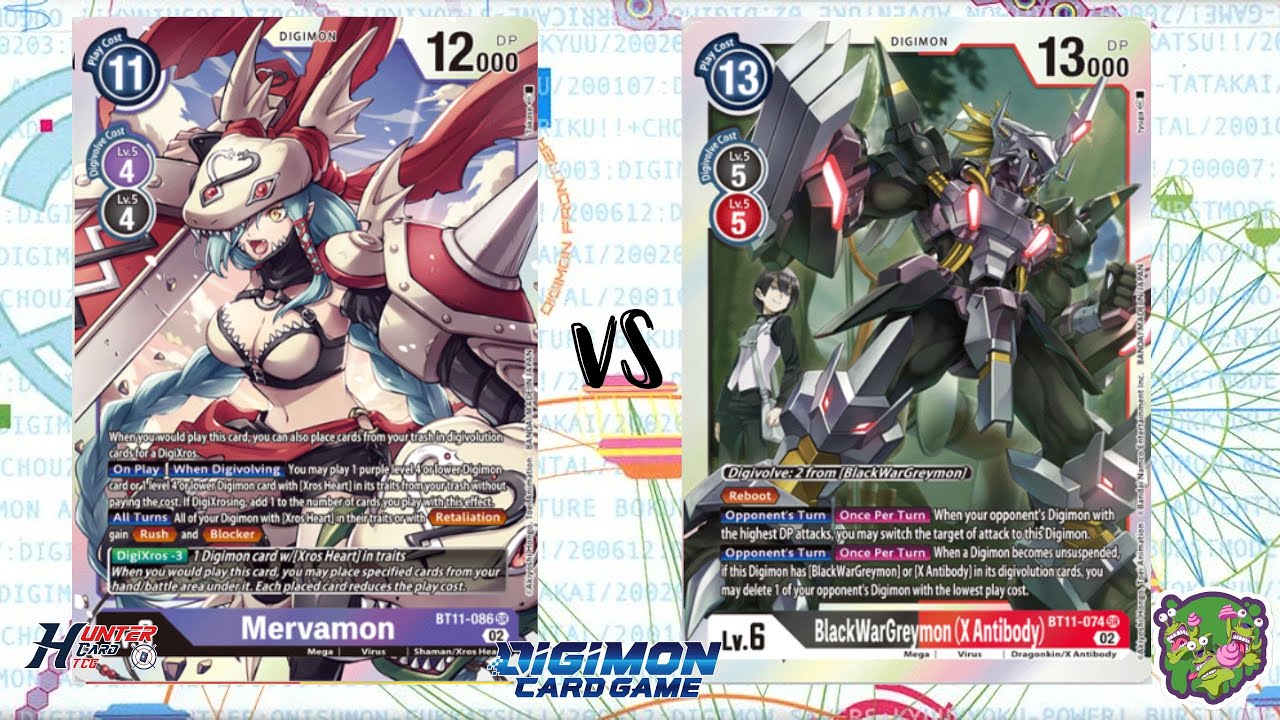 DIGIMON TCG: Local match Mervamon (Purple) vs BlackWarGreymon X (Red ...
