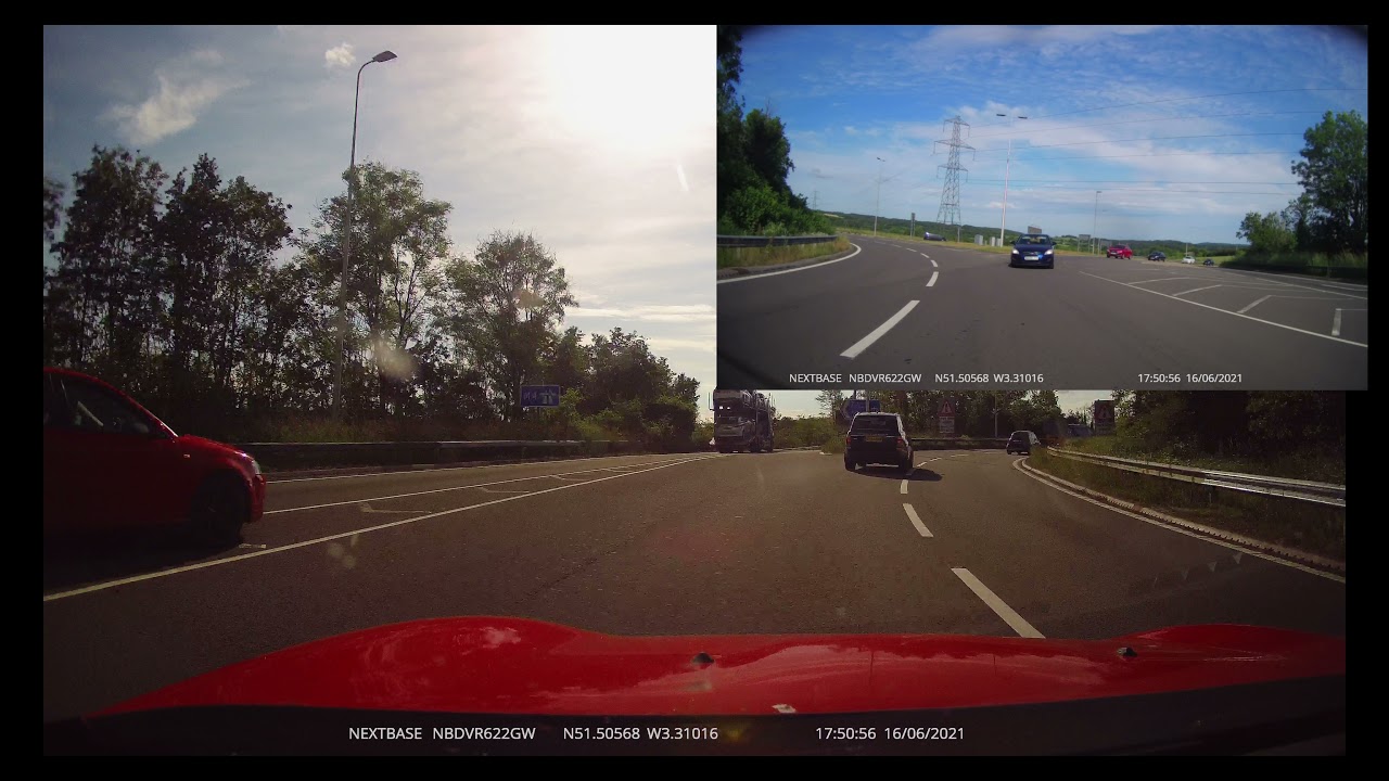 Junction 32 M4 - Lack of lane discipline - YouTube