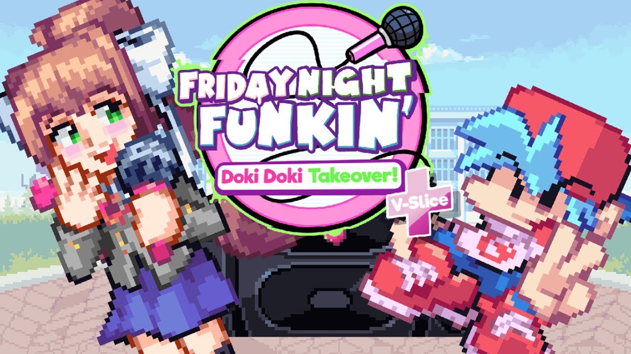 FNF: Doki Doki Takeover Plus V-Slice Port [DEMO] [ON CONTROLLER] - YouTube