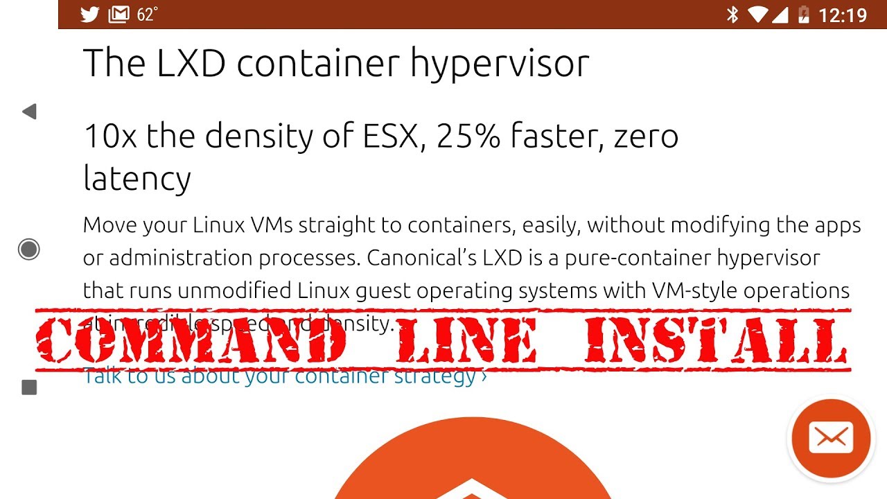 LXD Container Hypervisor - Command Line Install - YouTube