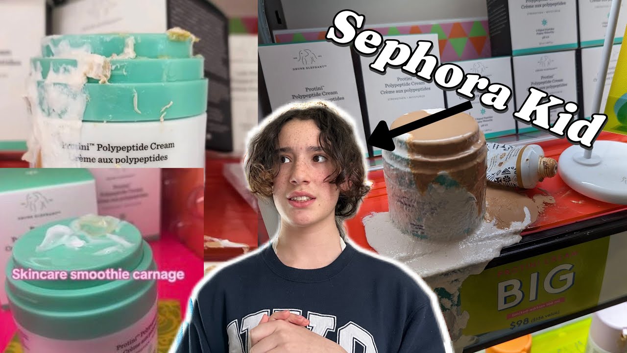 SEPHORA KID REACTS to Sephora Kids + Age BAN at SEPHORA - YouTube
