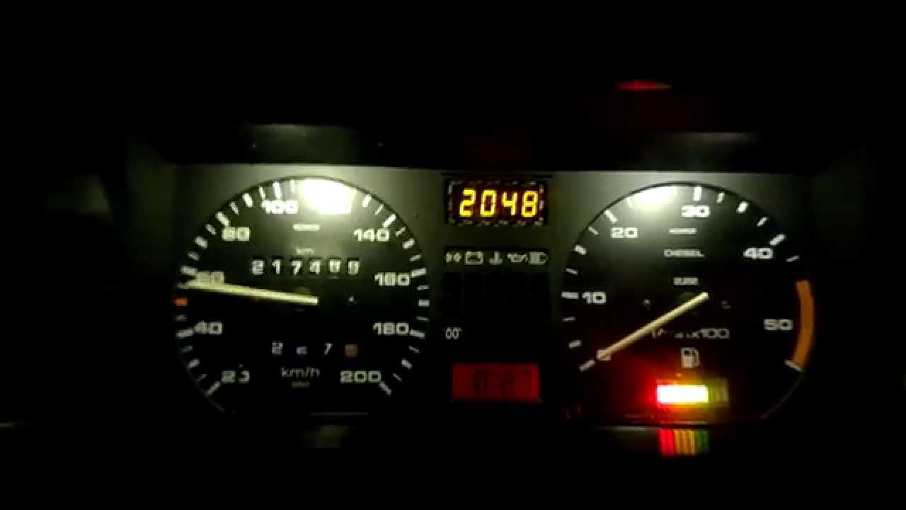 VW golf mk2 digital trip computer - YouTube