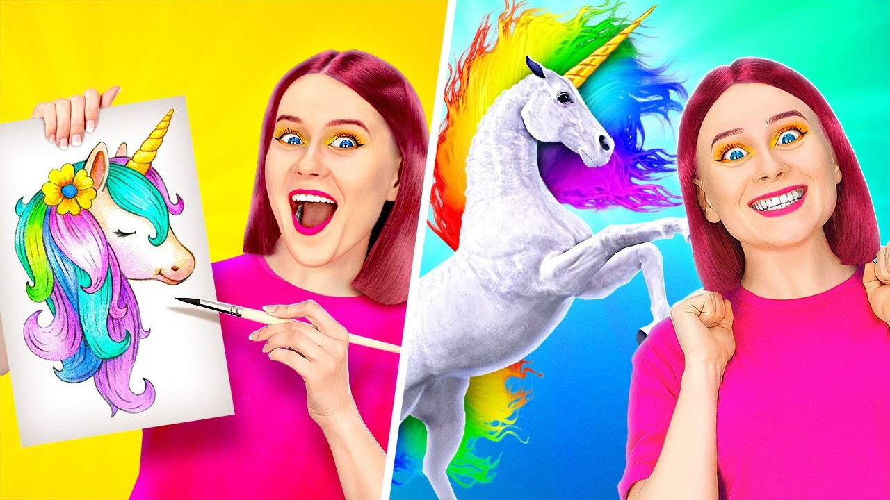 WOW! Super Cool Drawing Challenge! Noob VS Pro Artist | Cute And Funny ...