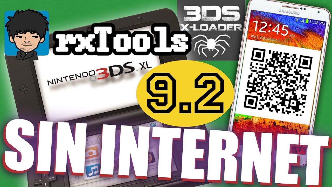 Ejecutar RXTools CFW exploit sin internet NintenDO 3DS / 3DSXL - 9.2 no perfil con ANDROID - YouTube