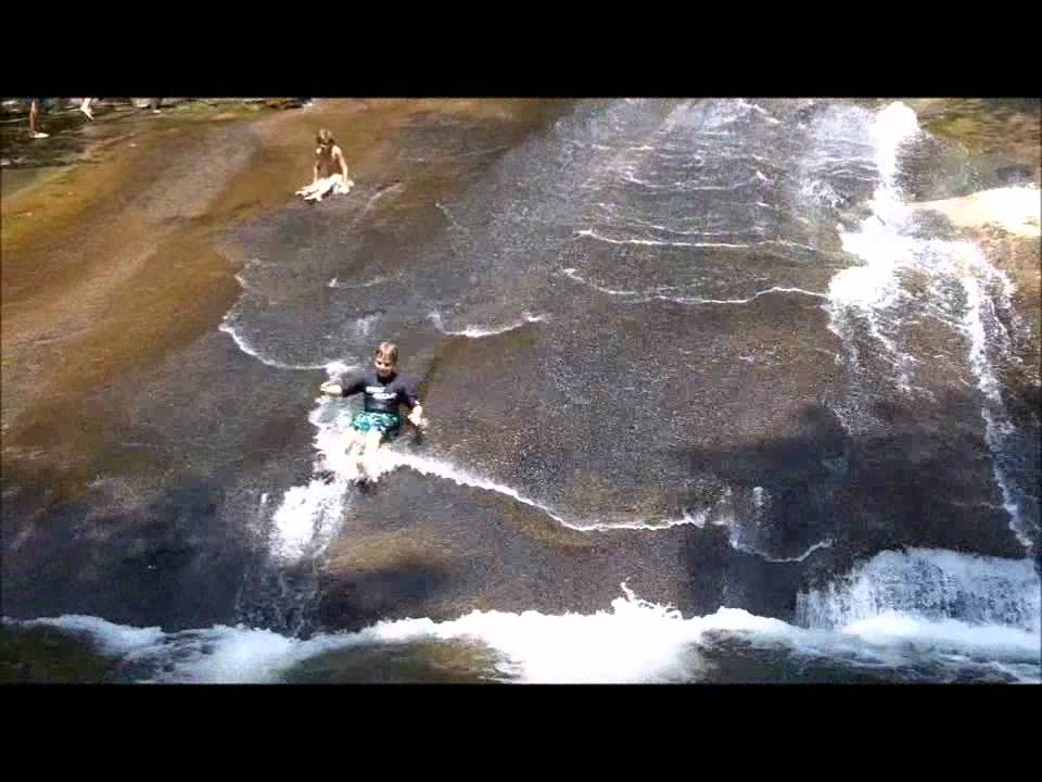 Sliding Rock and Looking Glass Fall, NC - YouTube