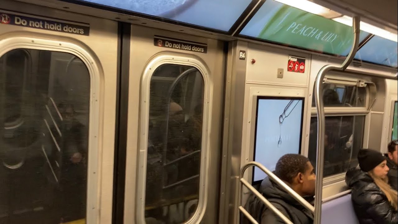 MTA NYC Subway: LCD ad Screens in R160A-2 car #9327 - YouTube