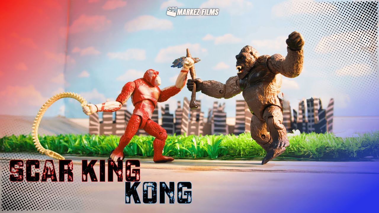 SCAR KING vs KONG [stop-motion] - YouTube