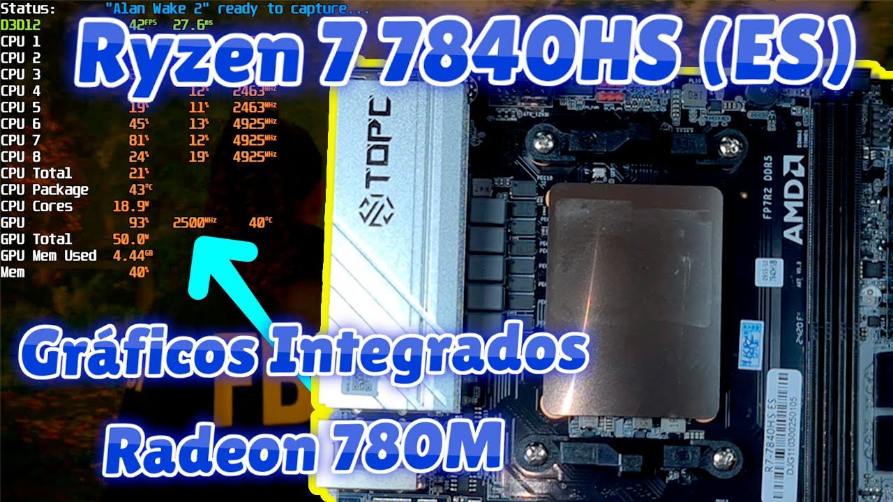 Radeon 780M Gráficos Integrados. TOPTON Ryzen 7 7840HS ES - YouTube