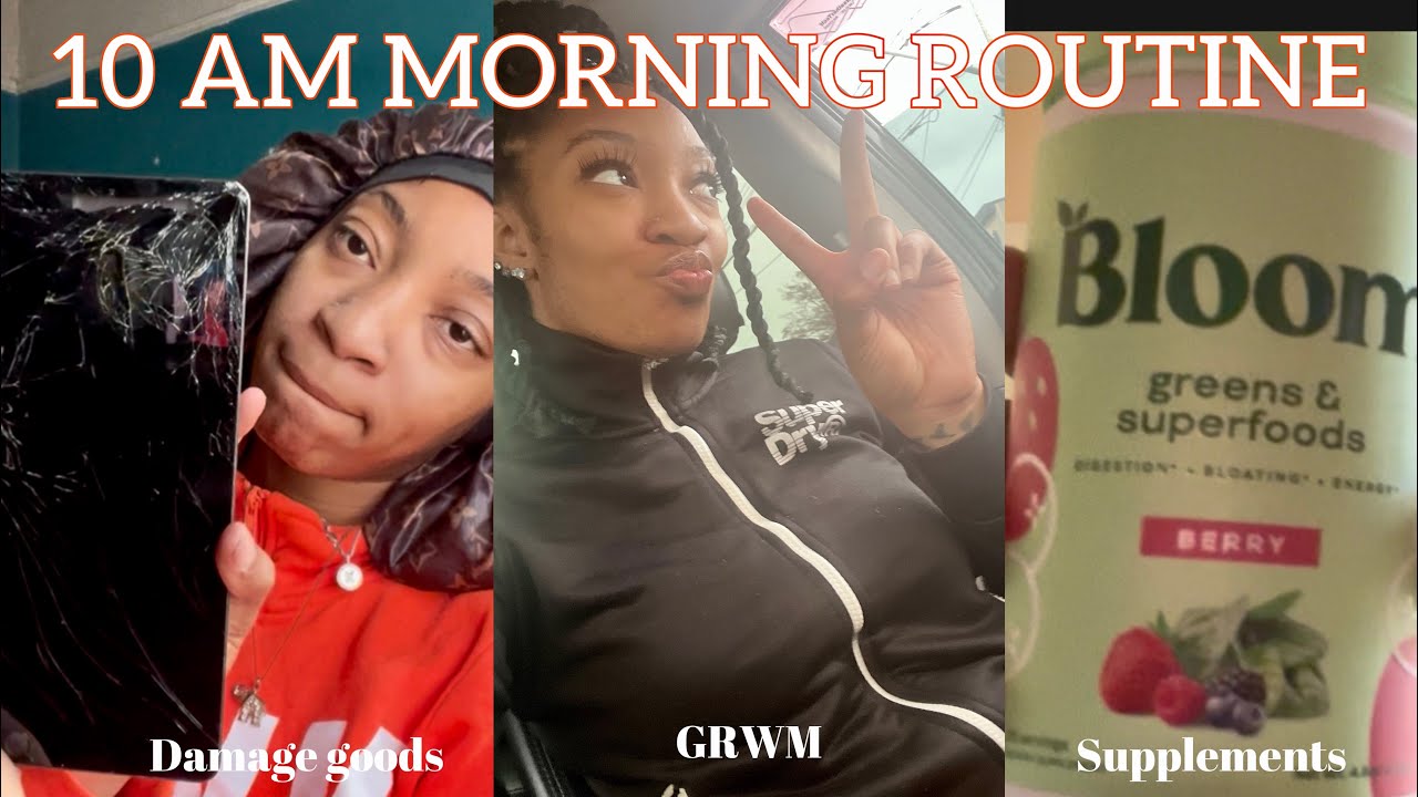 GRWM 10 AM MORNING ROUTINE: SHOWER| SUPPLEMENTS| HAIR CARE - YouTube