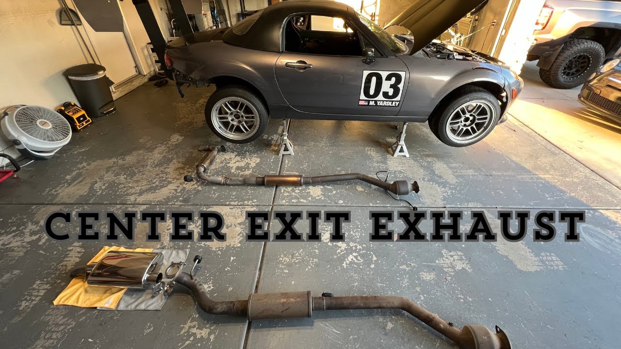 My NC Miata Gets a Center Exit Exhaust! - YouTube