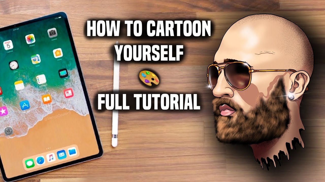 HOW TO Cartoon Yourself! | Full Tutorial On iPad Pro... - YouTube
