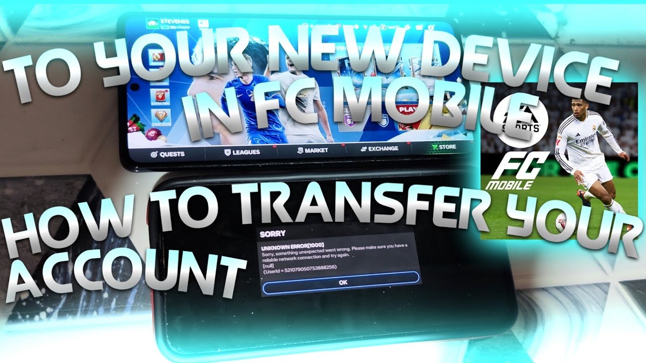 HOW TO TRANSFER YOUR ACCOUNT TO YOUR NEW DEVICE IN FC MOBILE - YouTube