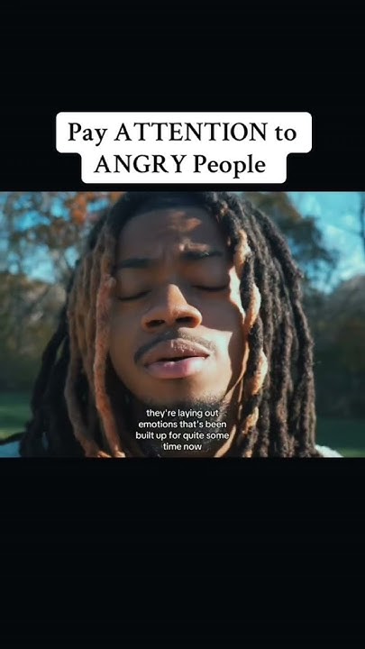 Pay attention to angry people - YouTube