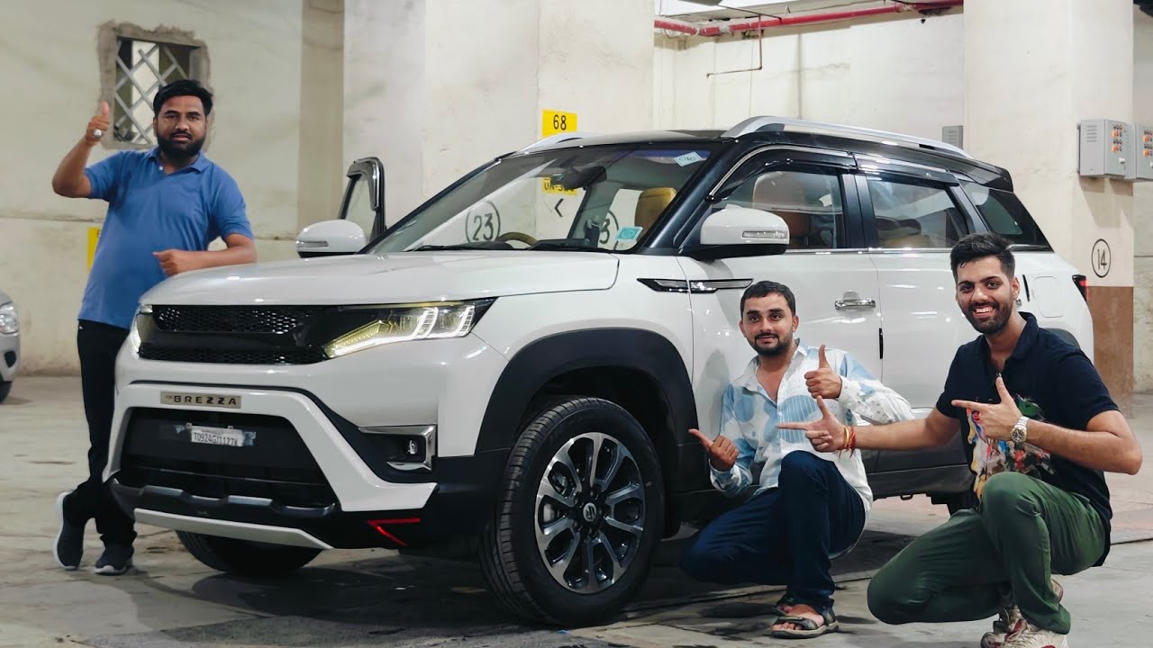 GRAND BREZZA WITH 17"ALLOYS, TOP MODEL HEADLAMP & RANGE ROVER STYLE ...