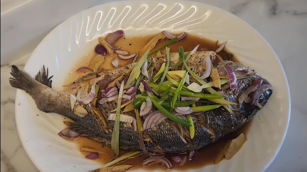 STEAMED SEA BREAM FISH - YouTube