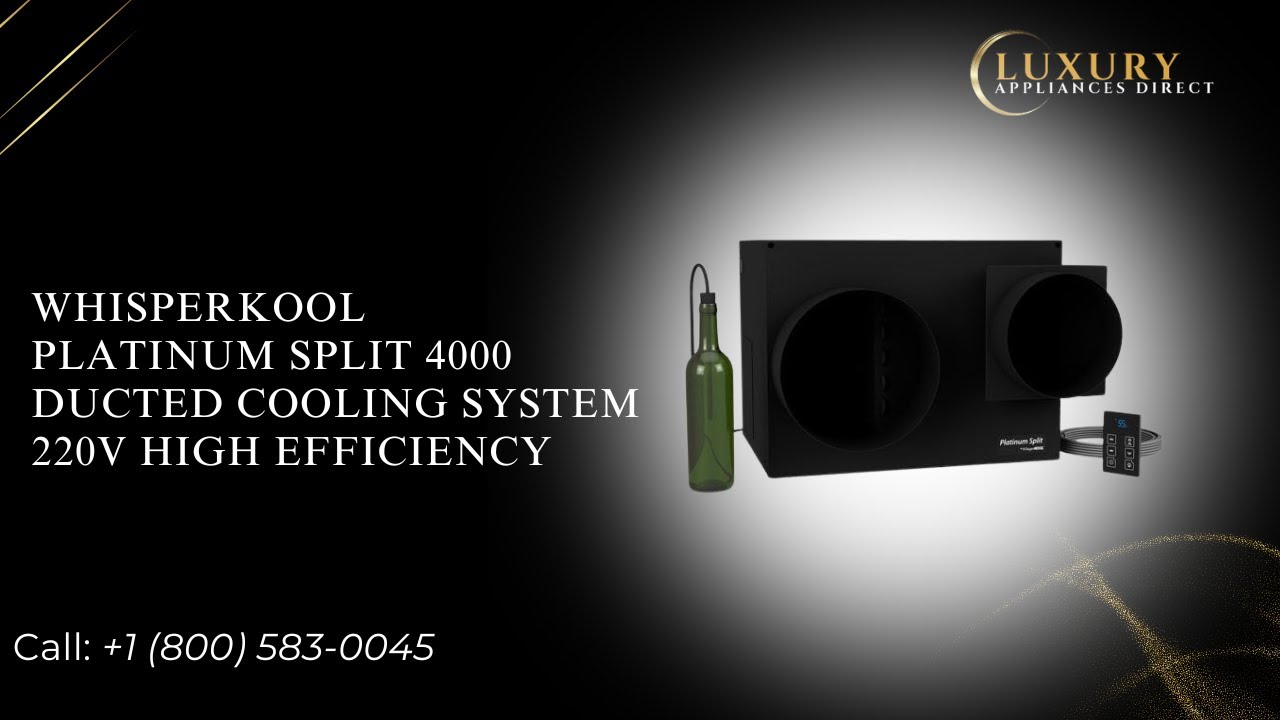 WhisperKOOL Platinum Split 4000 Ducted Cooling System - YouTube