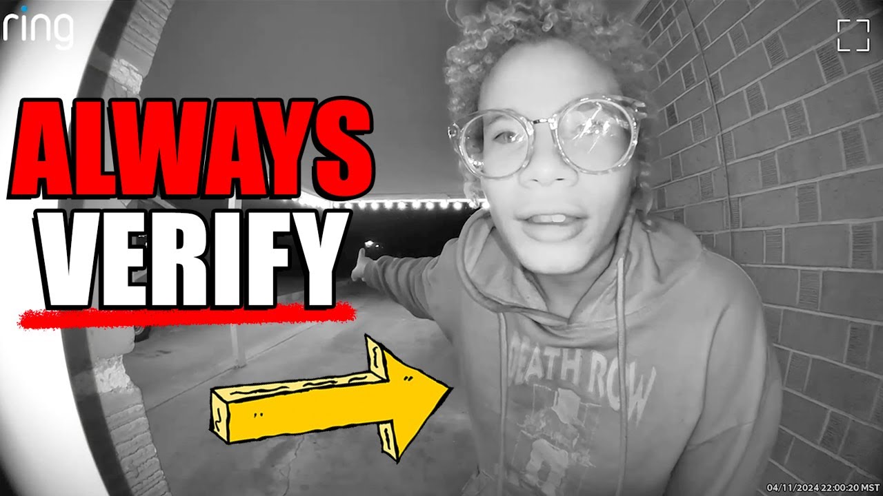 Always VERIFY Before Opening Your Door - YouTube