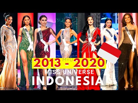 INDONESIA in Miss Universe SEMIFINALS 2013 to 2020 🎉🇮🇩👑