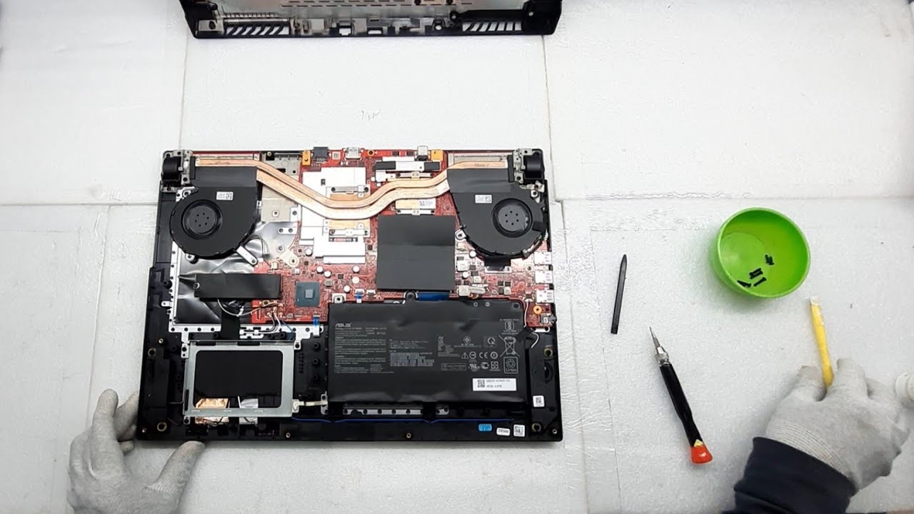 Asus ROG Strix G531GU ES133T / Keyboard Replacement / HDD Upgrade - YouTube