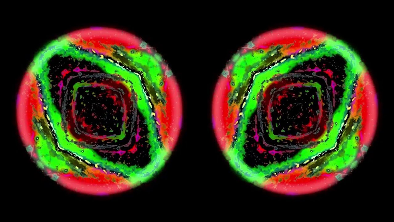 Hypnotic Cosmic Rainbow Eyes Motion Graphic Art TV Screensaver - YouTube