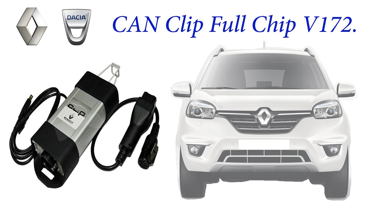Диагностика автомобиля Renault Can Clip - YouTube