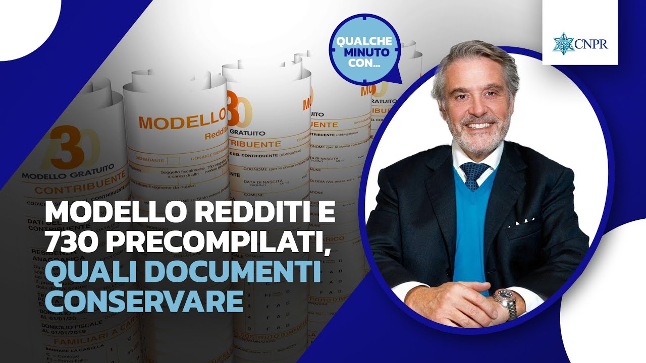Claudio Miglio - Modello redditi e 730 precompilati, quali documenti conservare - YouTube