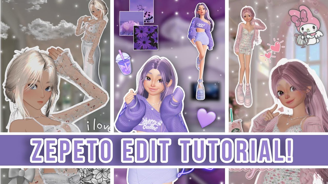 How to make Aesthetic ZEPETO Edits | Tutorial | EASY / SIMPLE 🩷😉 - YouTube