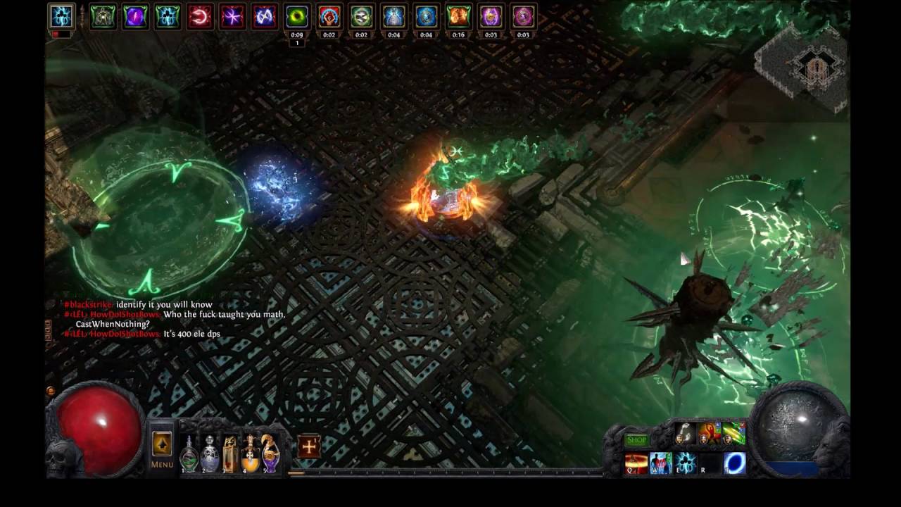 path of exile uber izaro barrage - YouTube