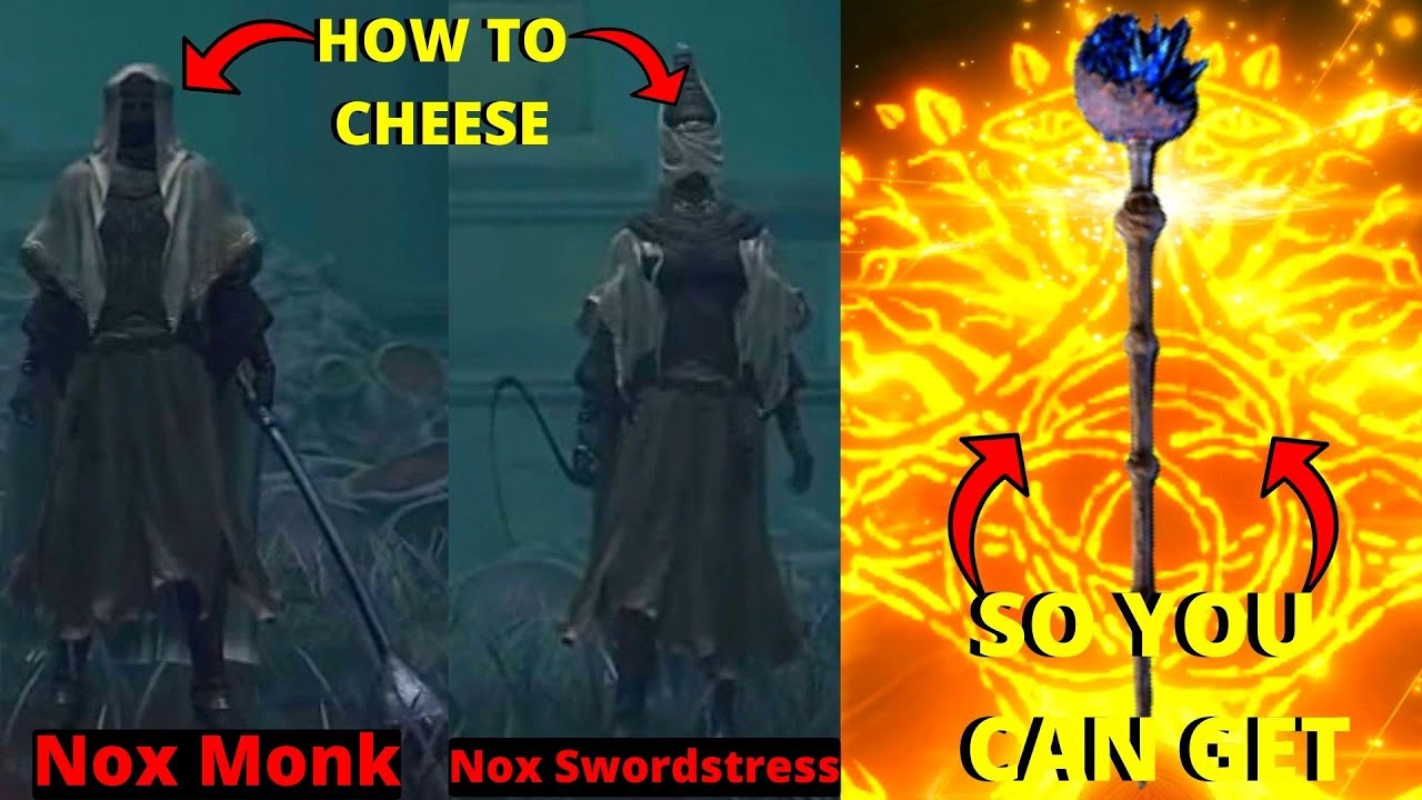 Elden Ring: How to cheese Nox Monk and Nox Swordstress(Sellia, Town of ...
