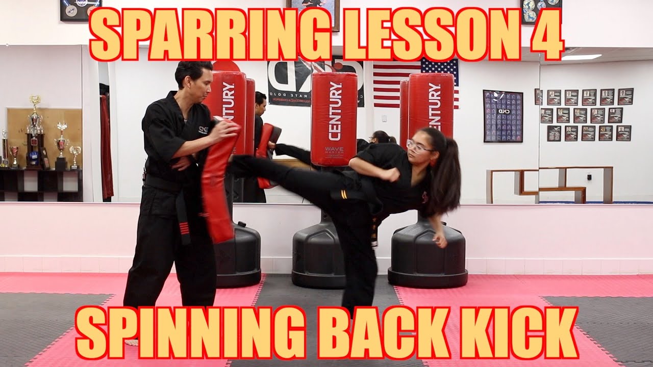 Karate Sparring Techniques and Drills/ Lesson 4 / Spinning Back Kick ...