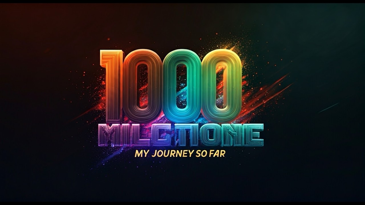 1000 Subscriber Milestone: My Journey So Far - YouTube