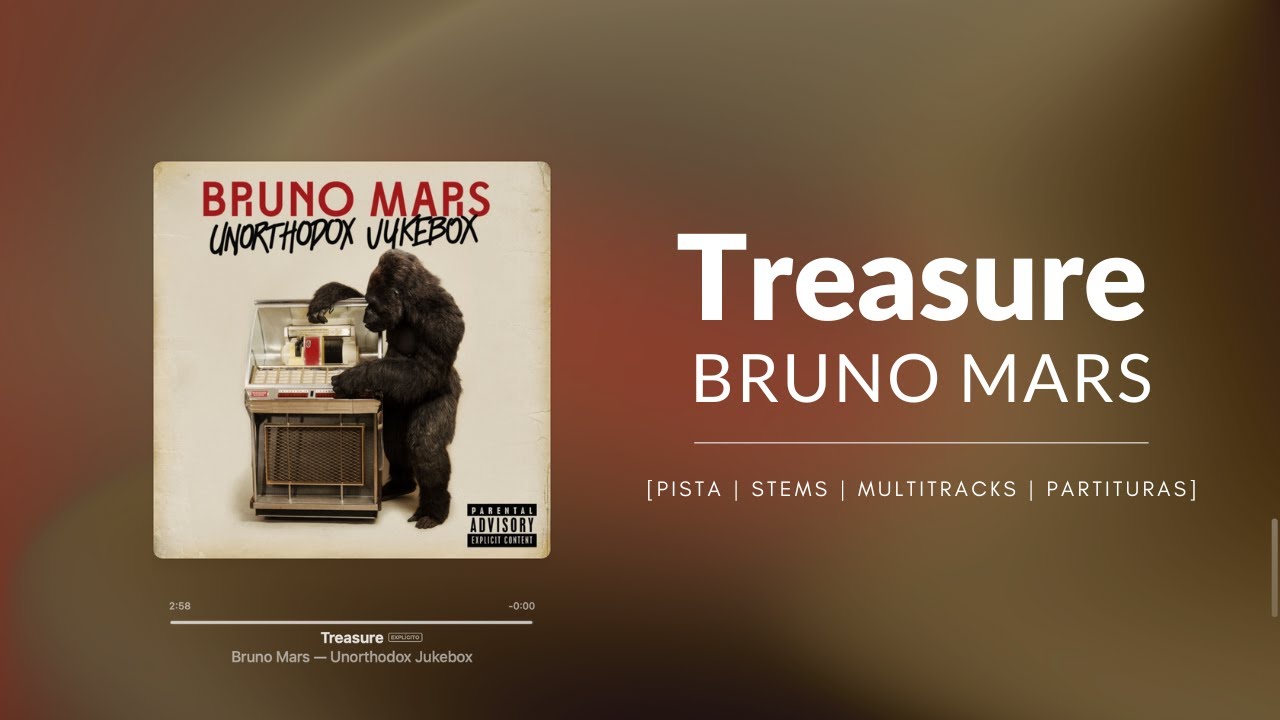 Treasure - Bruno Mars [Pista | Stems | MultiTracks | Partituras] - YouTube