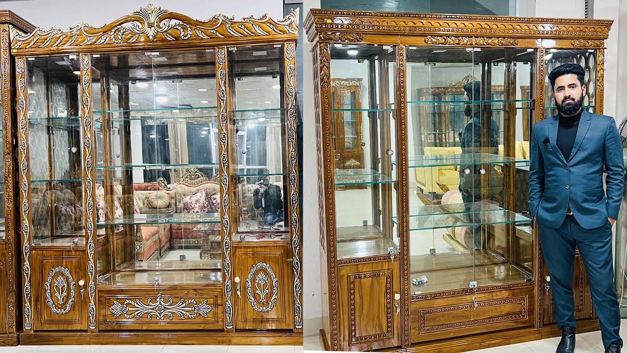 অরিজিনাল সেগুন কাঠের শোকেস | showcase design in bangladesh ...