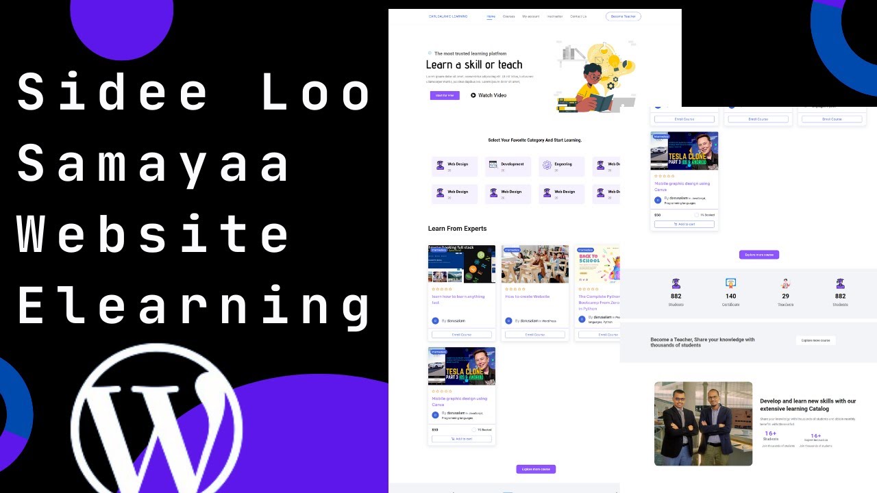 Sidee loo Sameeyaa website Elearning Management System | Wordpress - YouTube
