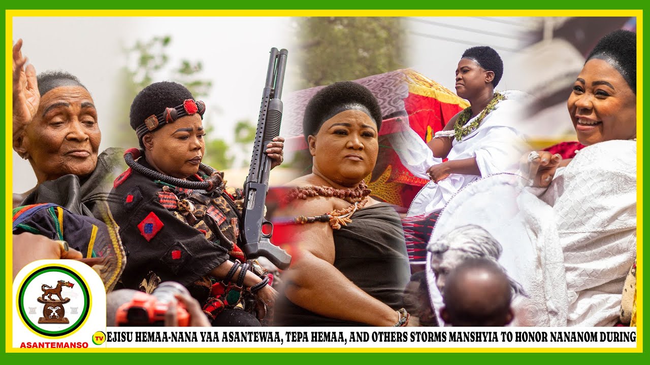 Ejisu Hemaa-Nana Yaa Asantewaa, Tepa Hemaa, And Others Storms Manshyia ...
