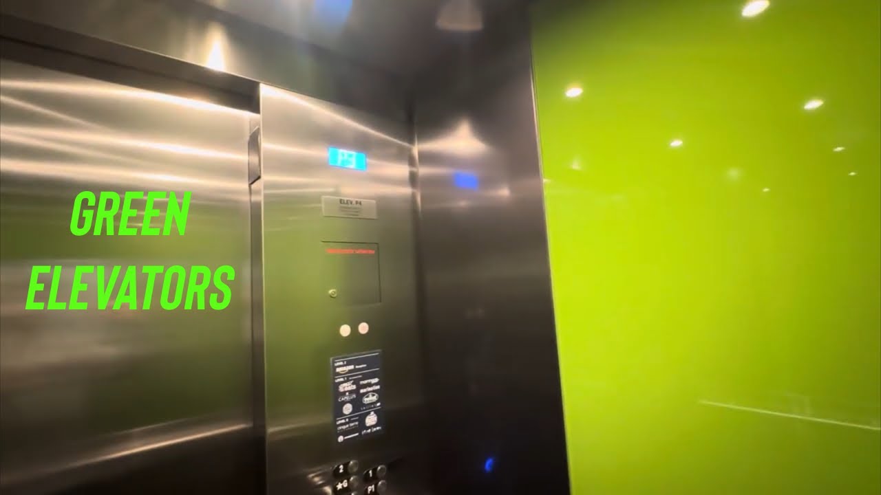 NICE 2016 OTIS Traction Parking Elevators at the Amazon Headquarters ...