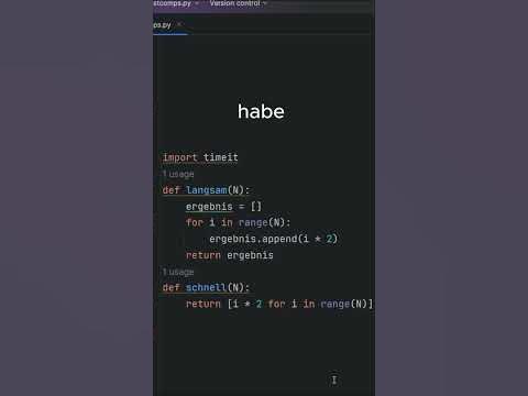 #1 Tipp um schnelleren Python Code zu schreiben - YouTube