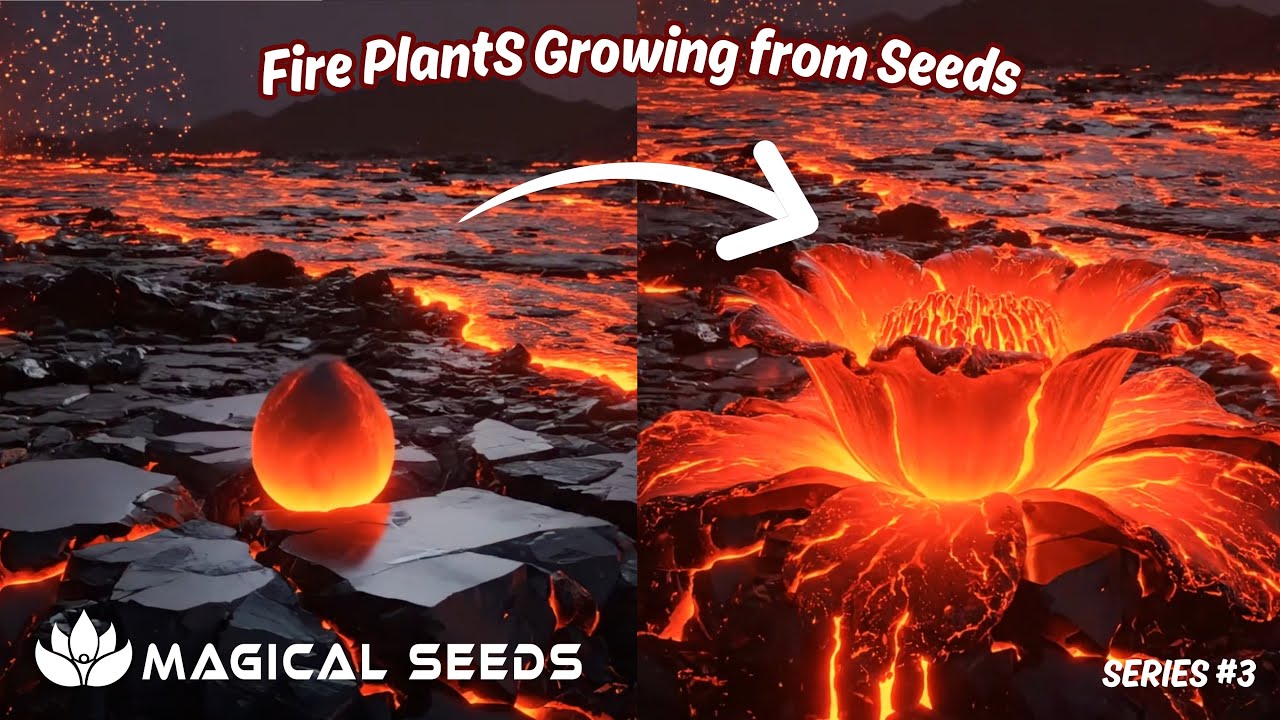 Satisfying AI ASMR: 6 Magical Fire Seed Transforms Into Living Flame ...