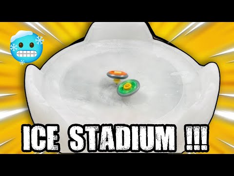 Beyblade ICE STADIUM in real life ! pocket toon