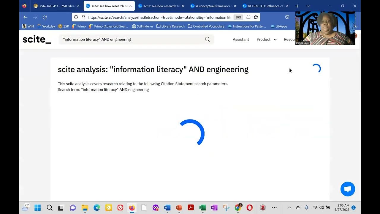 ASEE 2023, Workshop: Speed dating with databases and tools (scite.ai, J. Denice Lewis, WFU ...