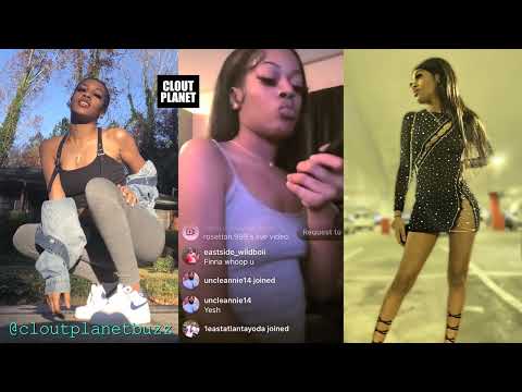 ATLANTA model ROSETTAH Goes On INSTAGRAM LIVE ! Gives light TWERK ! 📱🍑