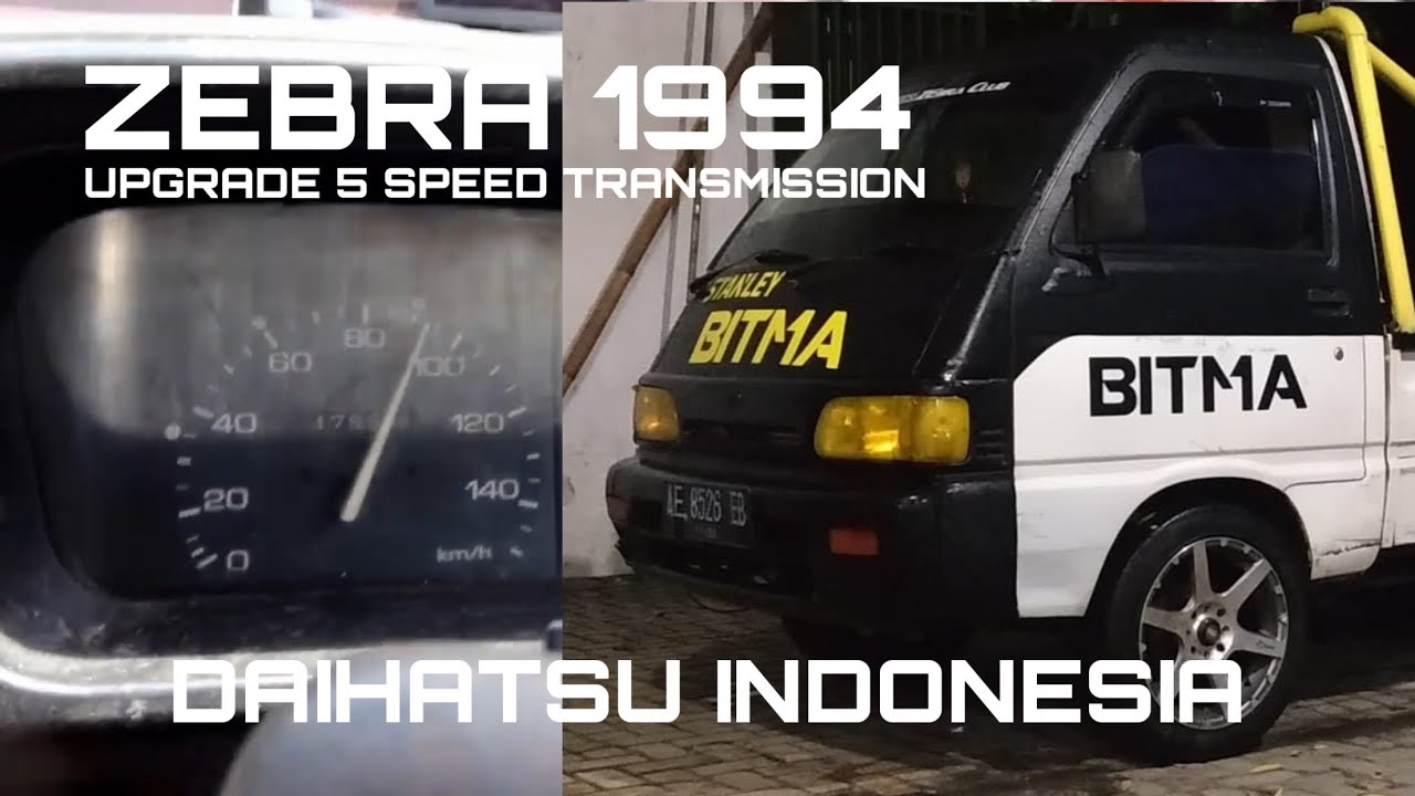 DAIHATSU ZEBRA S89 PICK UP UPGRADE 5 SPEED MANUAL TRANSMISSION - YouTube