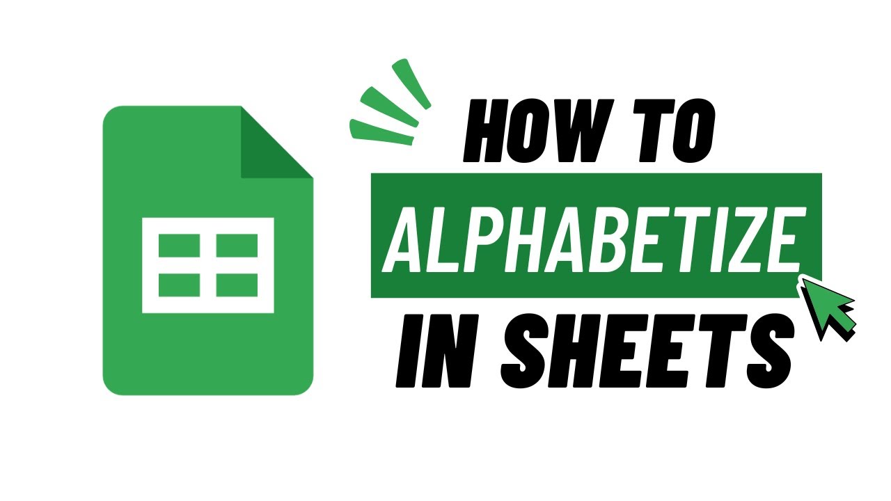 How to alphabetize in Google Sheets? Short and easy tutorial! - YouTube
