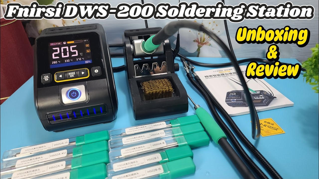 Fnirsi DWS-200 Smart Soldering Station Unboxing and Review #dws200 # ...