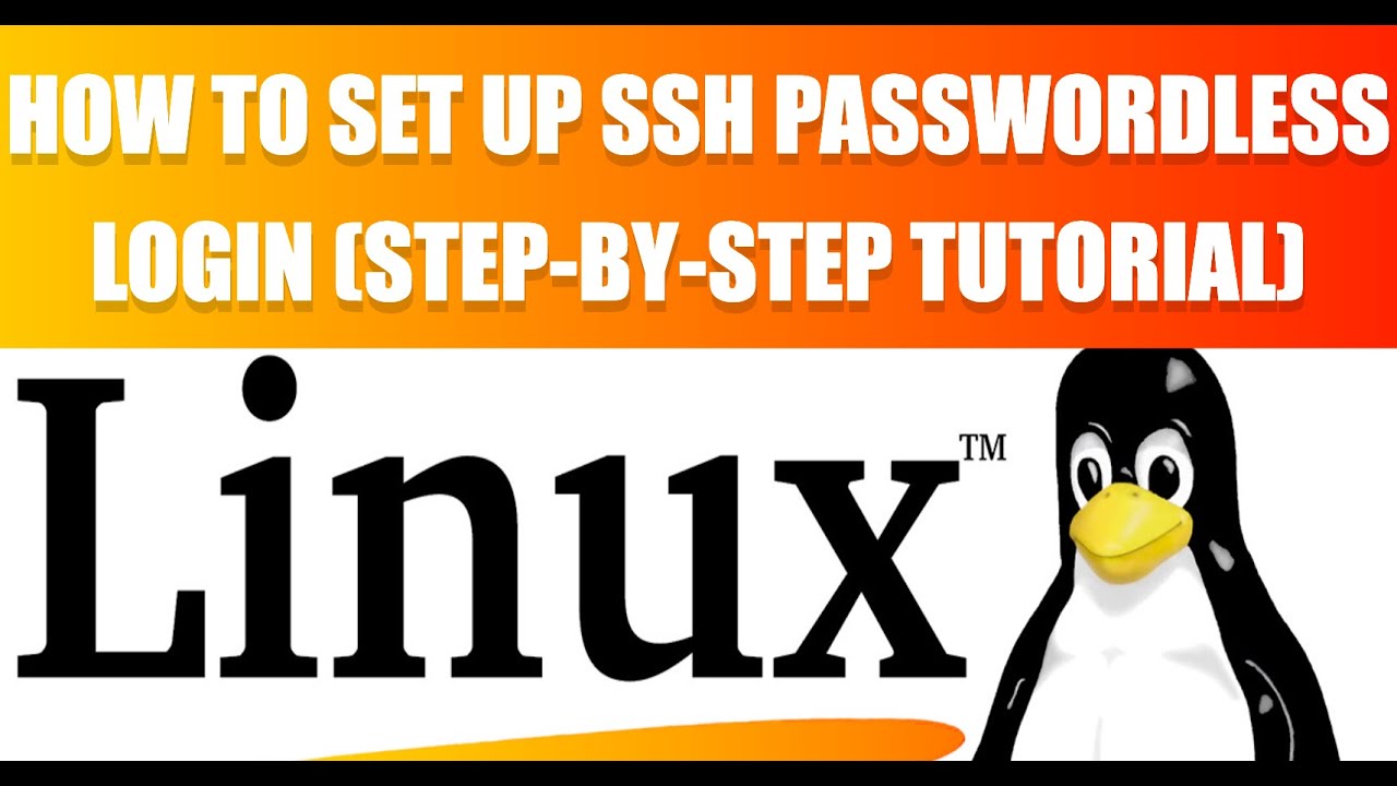 How To Set Up Ssh Passwordless Login Step By Step Tutorial Youtube 2945