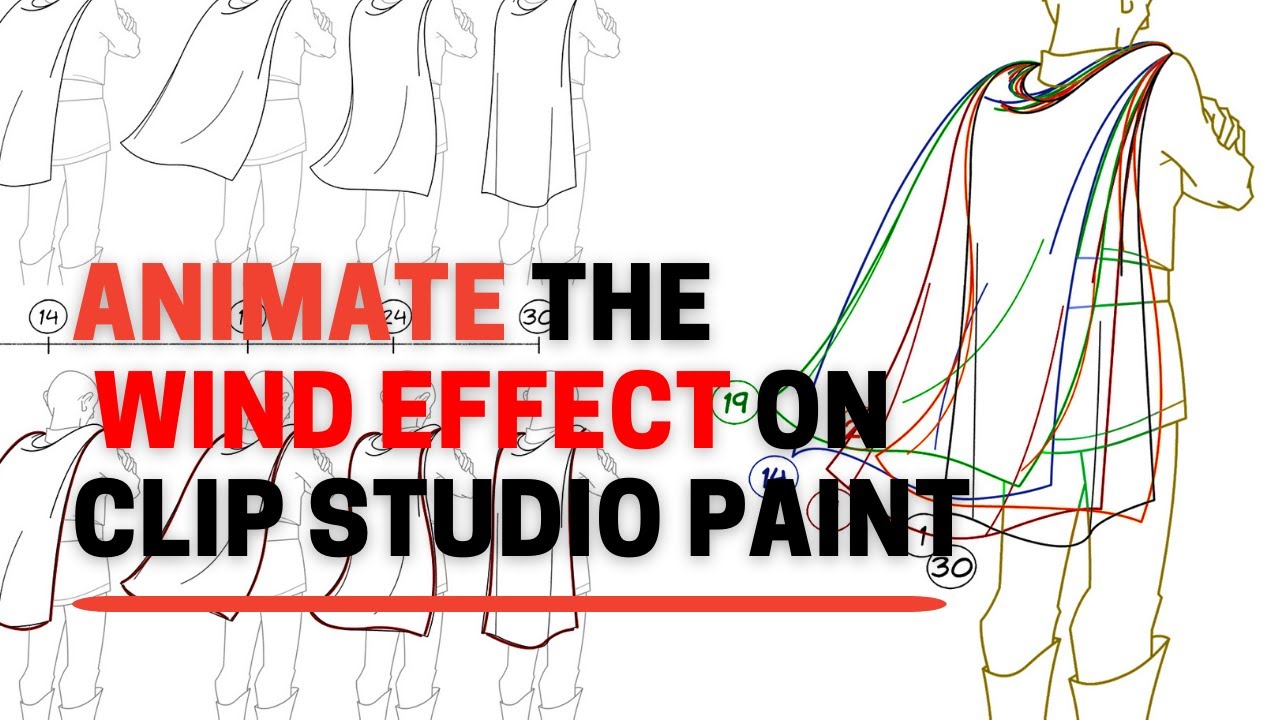 2D animation : Animate moving hair on Clip Studio Paint - YouTube