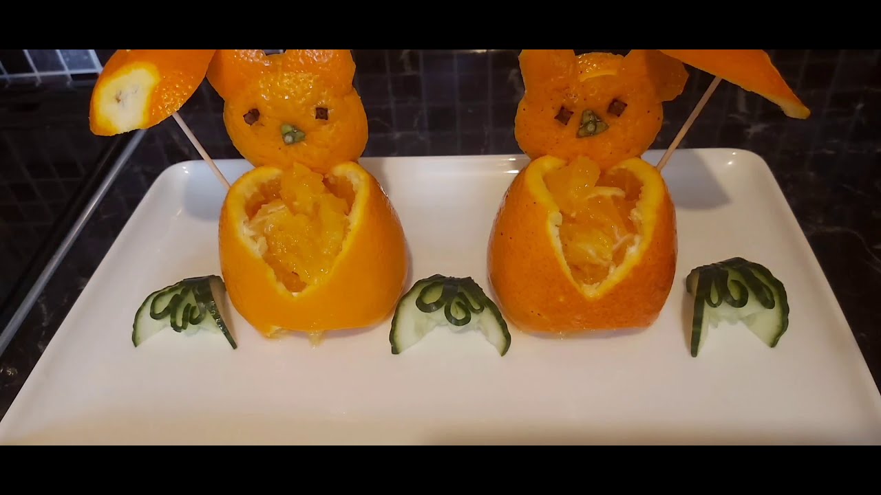 #short how to make teddy bear with orange/Cute fruit creation/Healthy ...